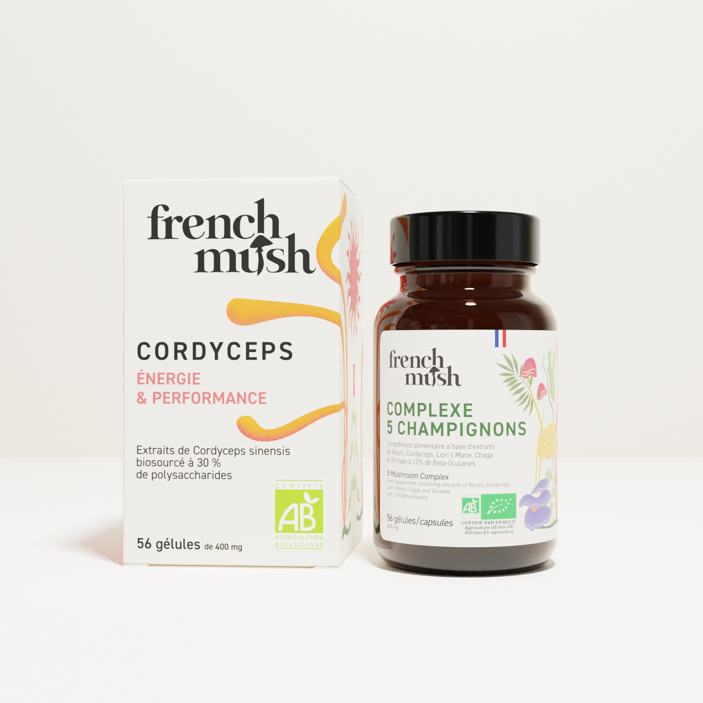 The 5 Mushroom Complex in capsules - French Mush